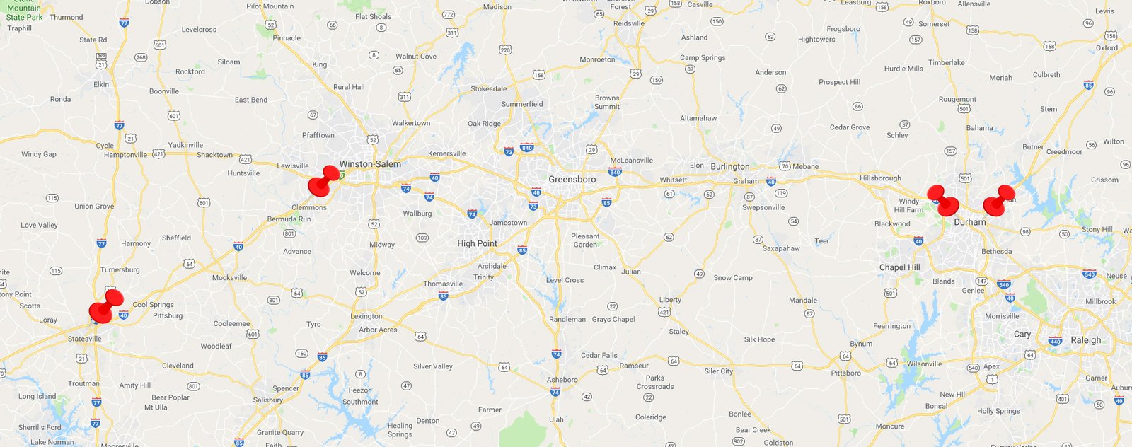 NC Map four | Andy Morgan Photography